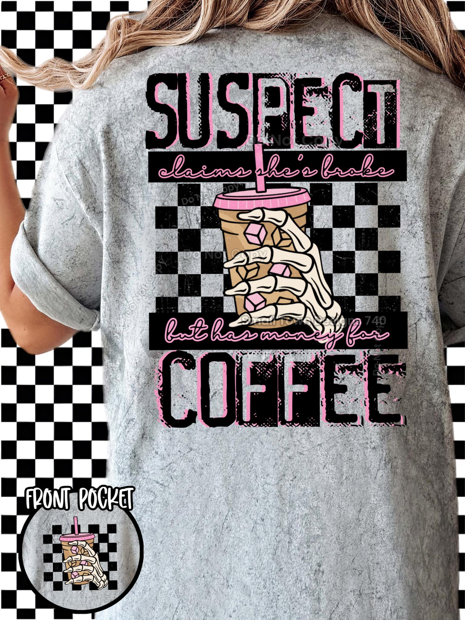Coffee Suspect Sublimation Transfer - Daydream Design Store